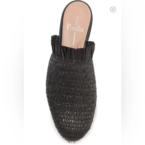 Paolo | Shoes | Linea Paolo Black Andine Rafia Woven Mule Black Size 85 ...